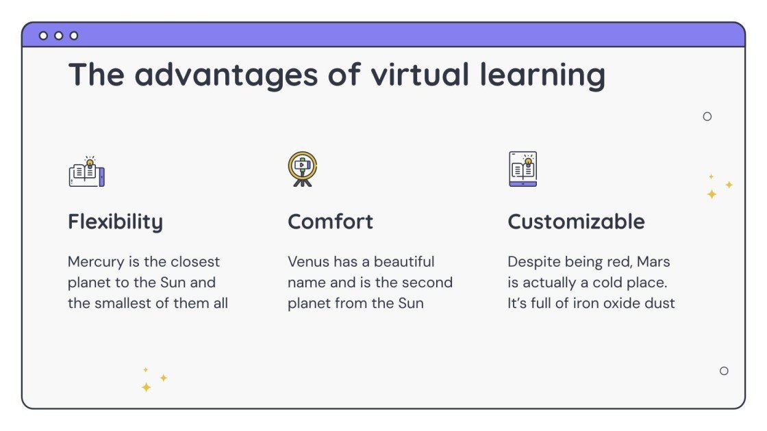 Virtual Learning School Center Presentation
