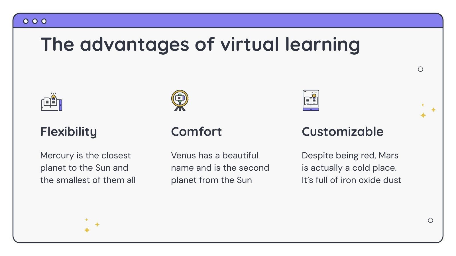 Virtual Learning School Center Presentation