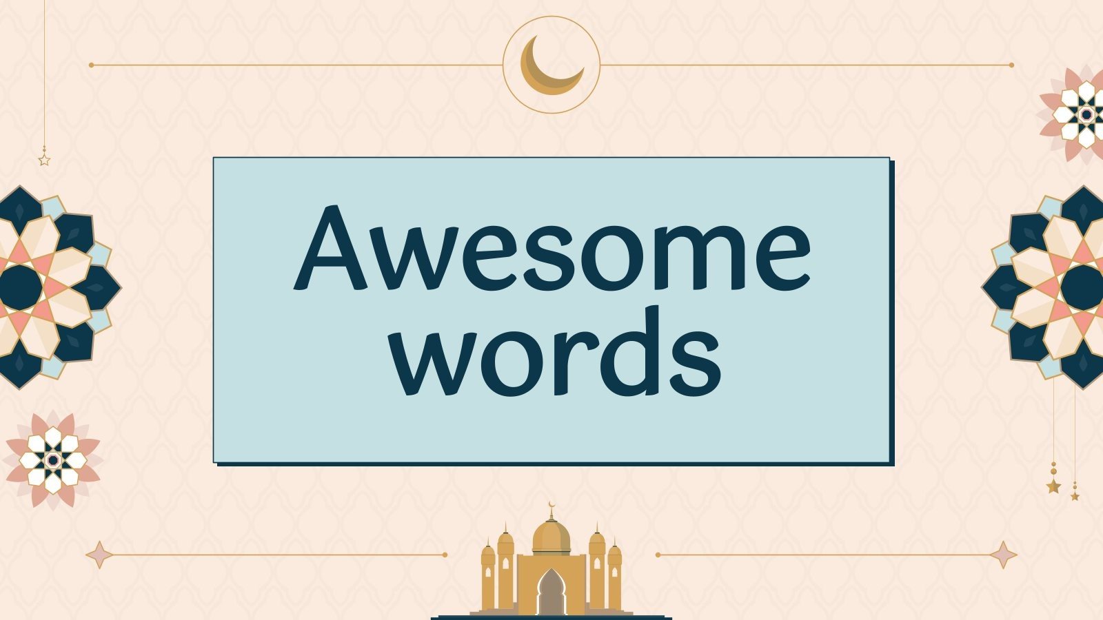 All About Arabic Language for Middle School Presentation