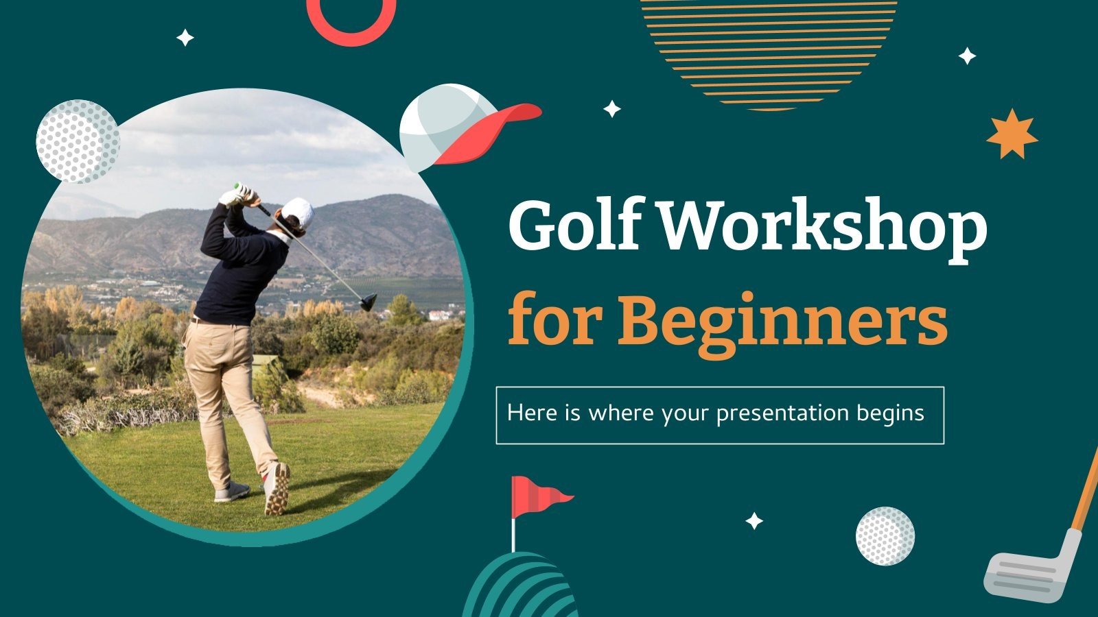 Free Golf-related templates for Google Slides & PowerPoint