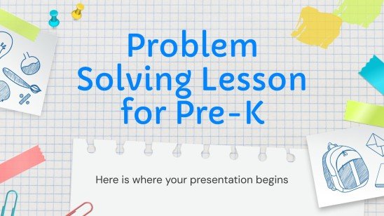 Problem Solving Lesson for Pre-K Presentation