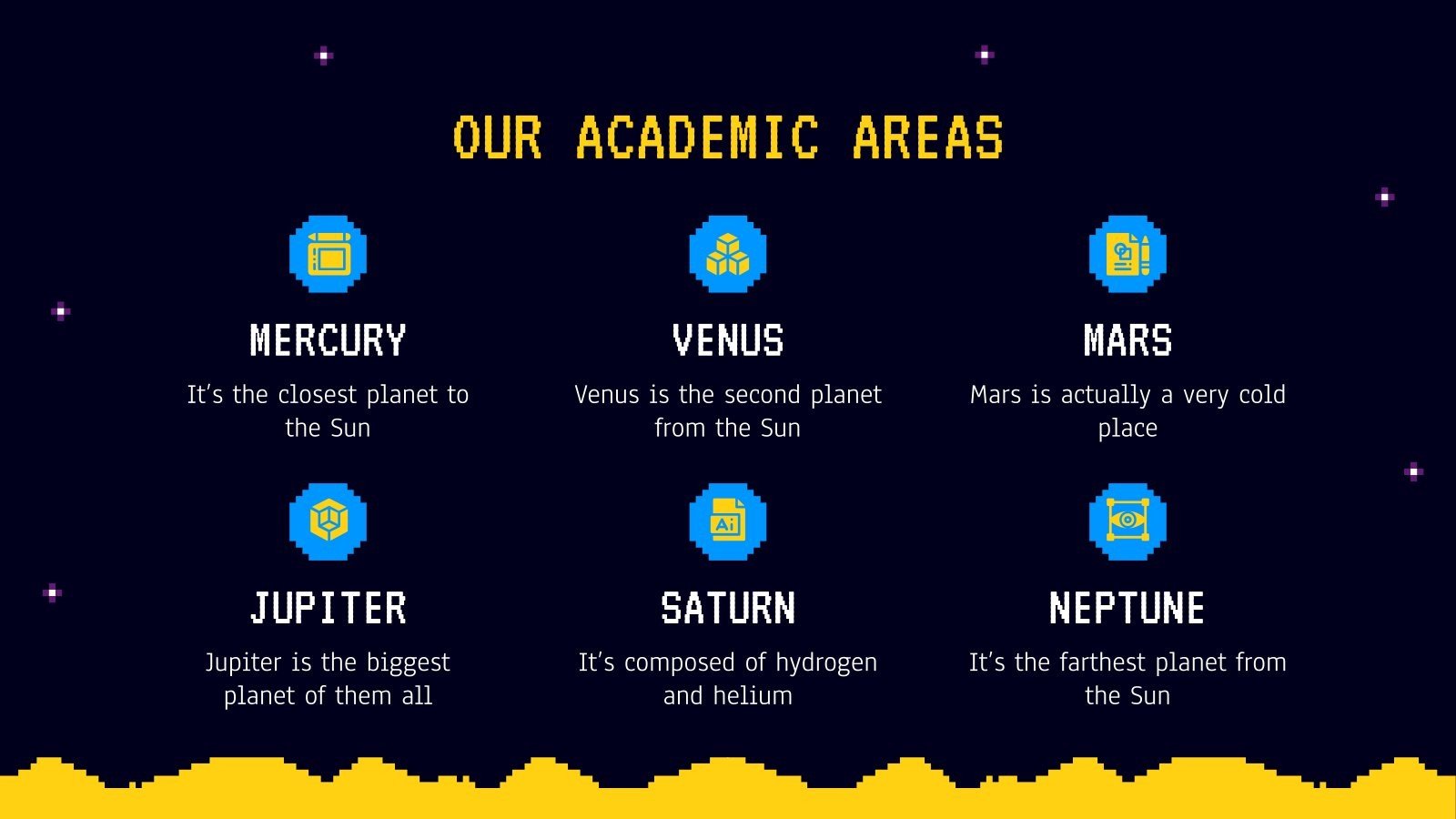 Pixel Alien Invaders Game Design School Center Presentation