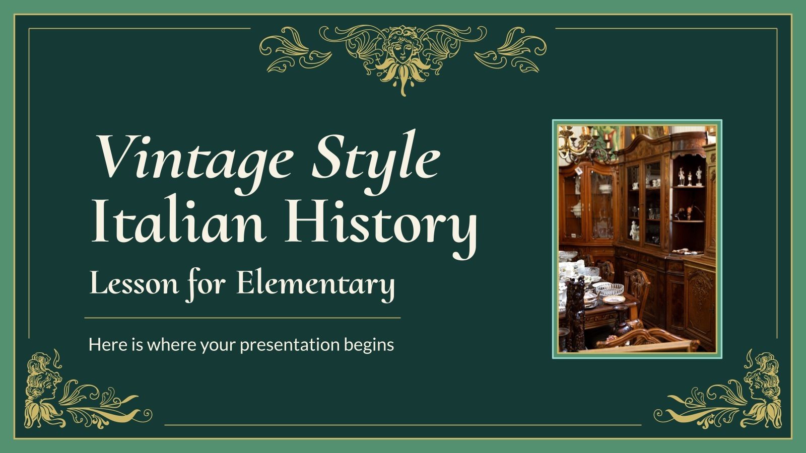 Vintage Style Italian History Lesson for Elementary