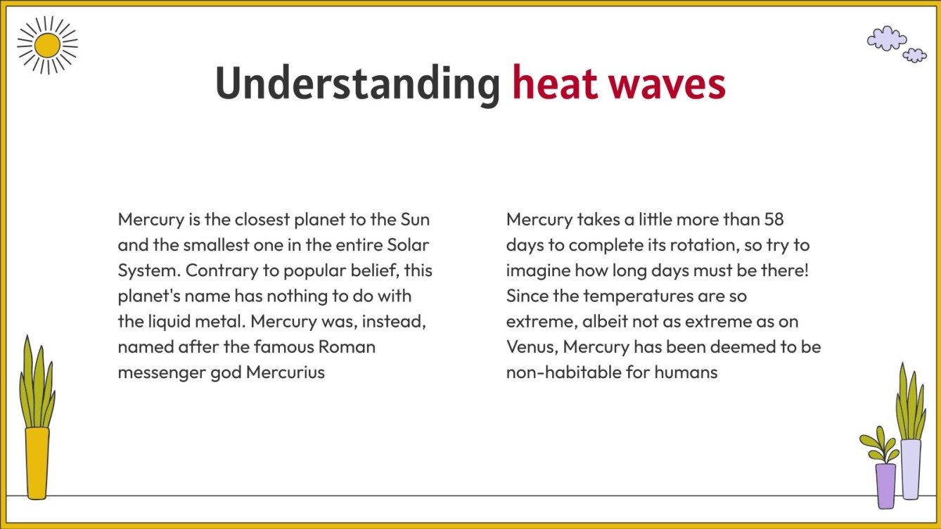 Natural Disasters: Heat Wave Presentation