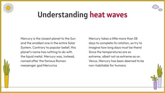 Natural Disasters: Heat Wave Presentation