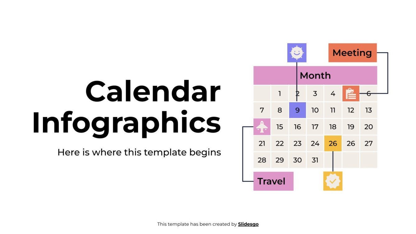 Calendar Infographics Template