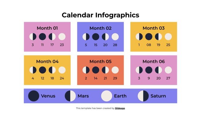 Calendar Infographics Template