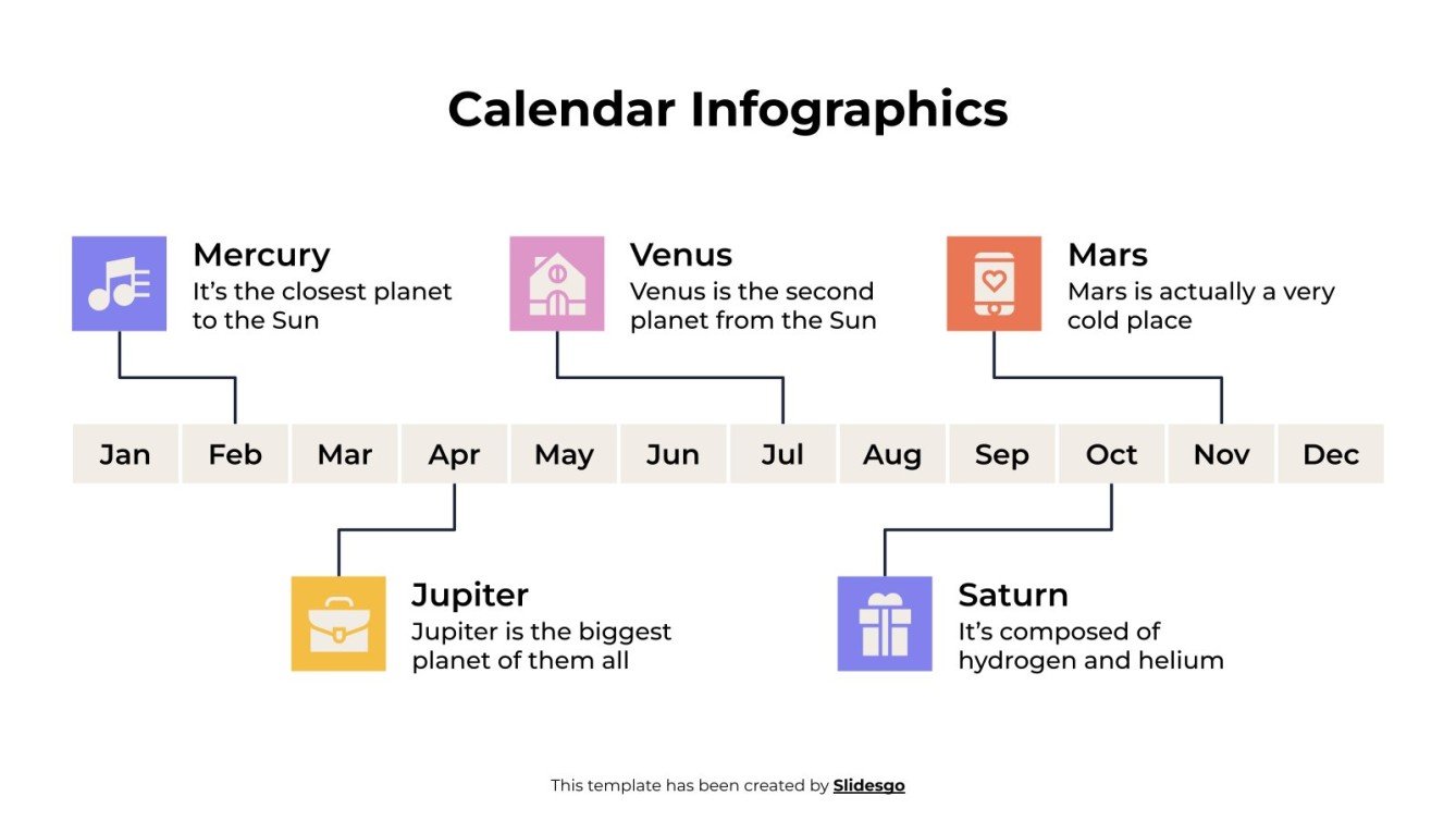 Calendar Infographics Template