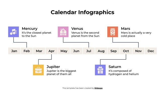 Calendar Infographics Template