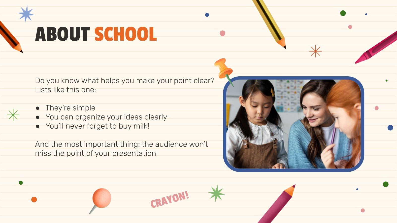 School Supplies Vocabulary Activities for Pre-K Presentation