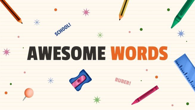 School Supplies Vocabulary Activities for Pre-K Presentation