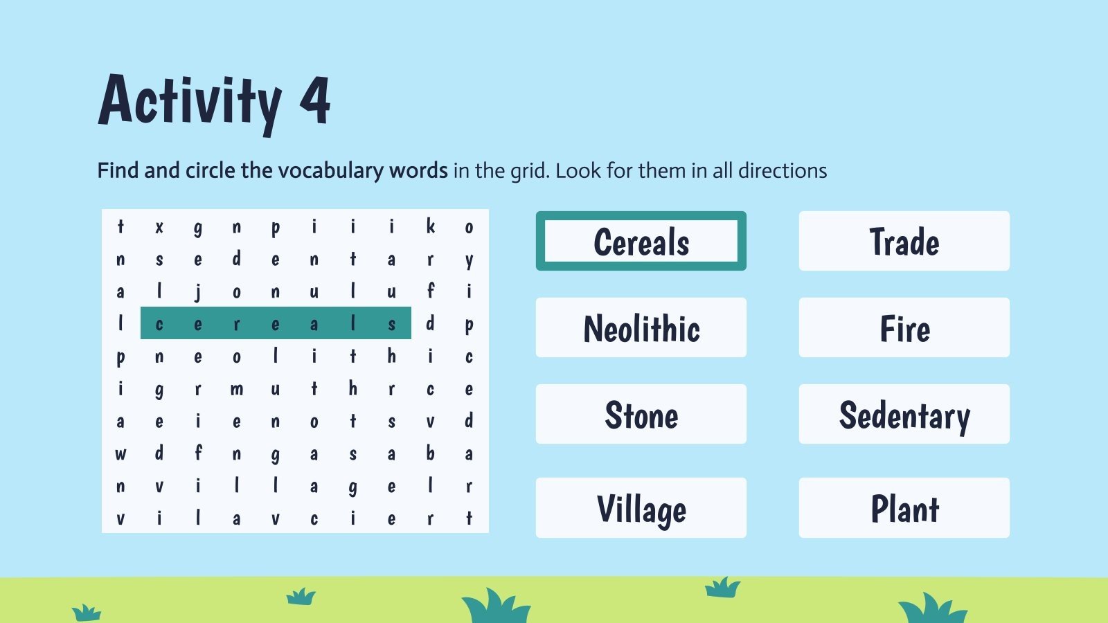 History for Middle School: Neolithic Period Activities