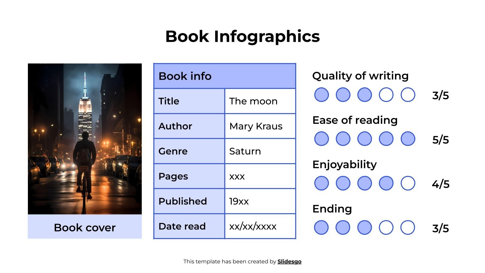 Book Infographics Template