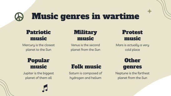 The importance of Music in Wartime Presentation