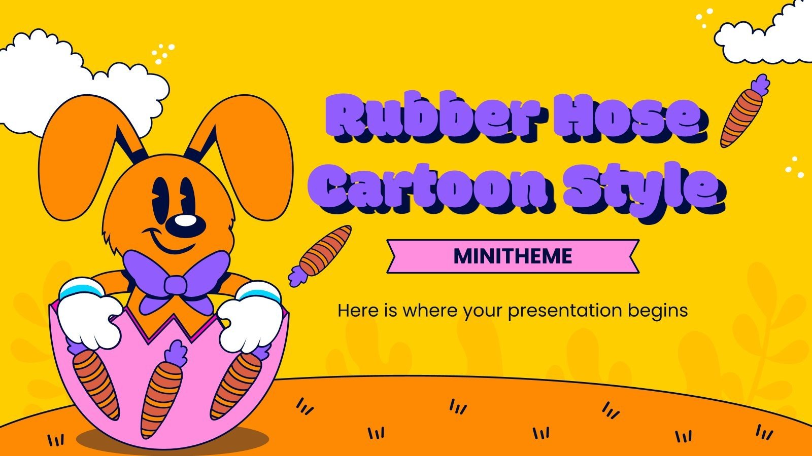Rubber Hose Cartoon Style Minitheme Presentation