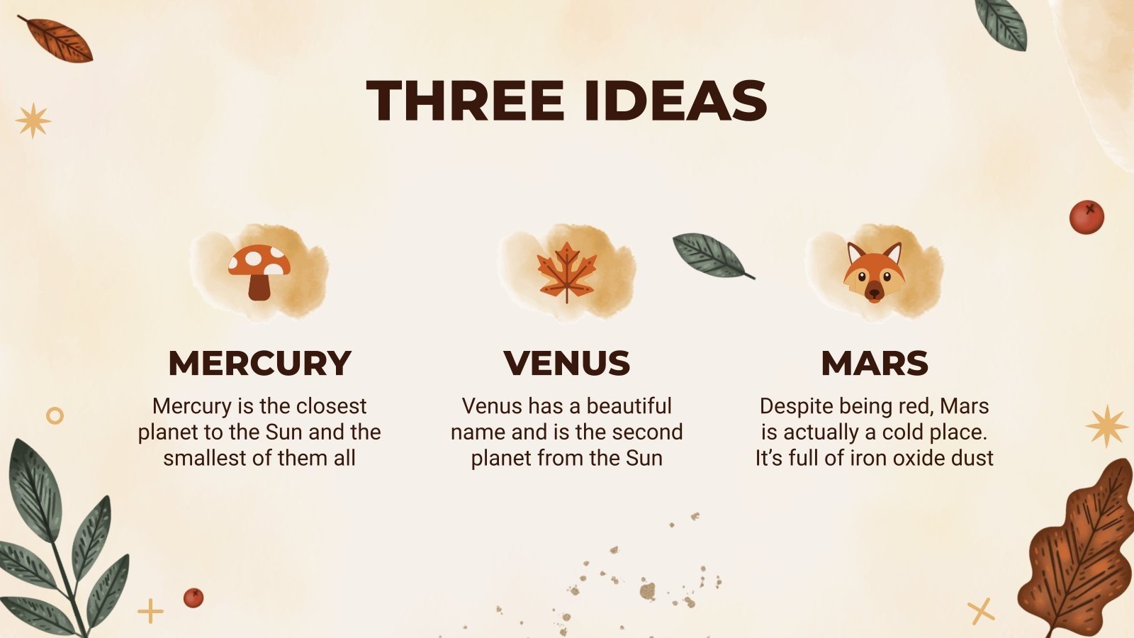 Fall Watercolor Aesthetic Minitheme Presentation