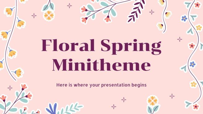 Floral Spring Minitheme Presentation