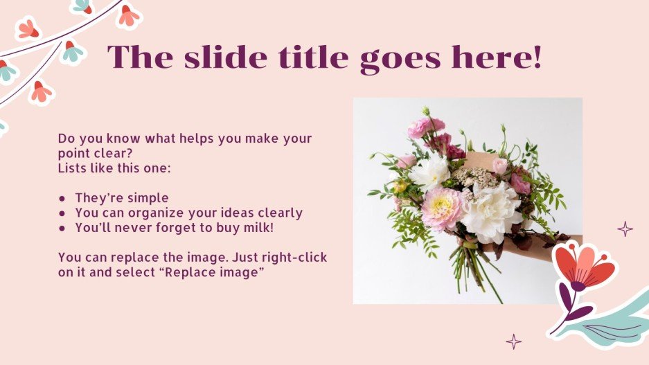 Floral Spring Minitheme Presentation