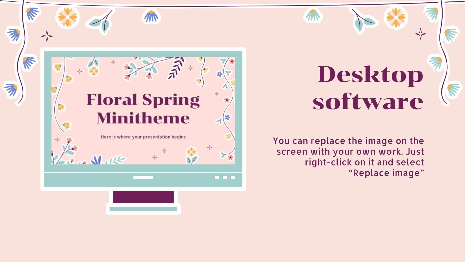 Floral Spring Minitheme Presentation