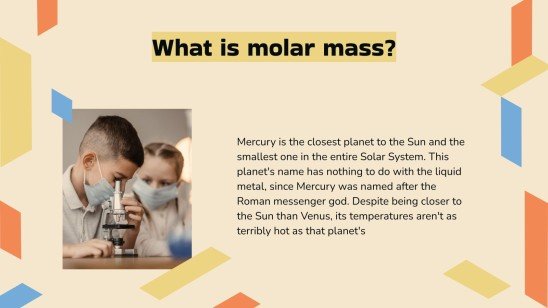 Science Subject Activities for Middle School: Molar Mass