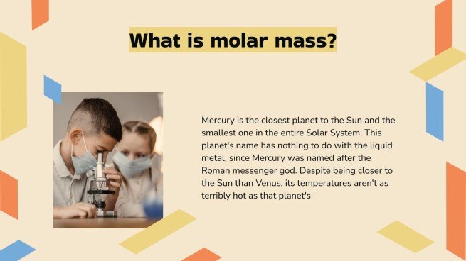 Science Subject Activities for Middle School: Molar Mass
