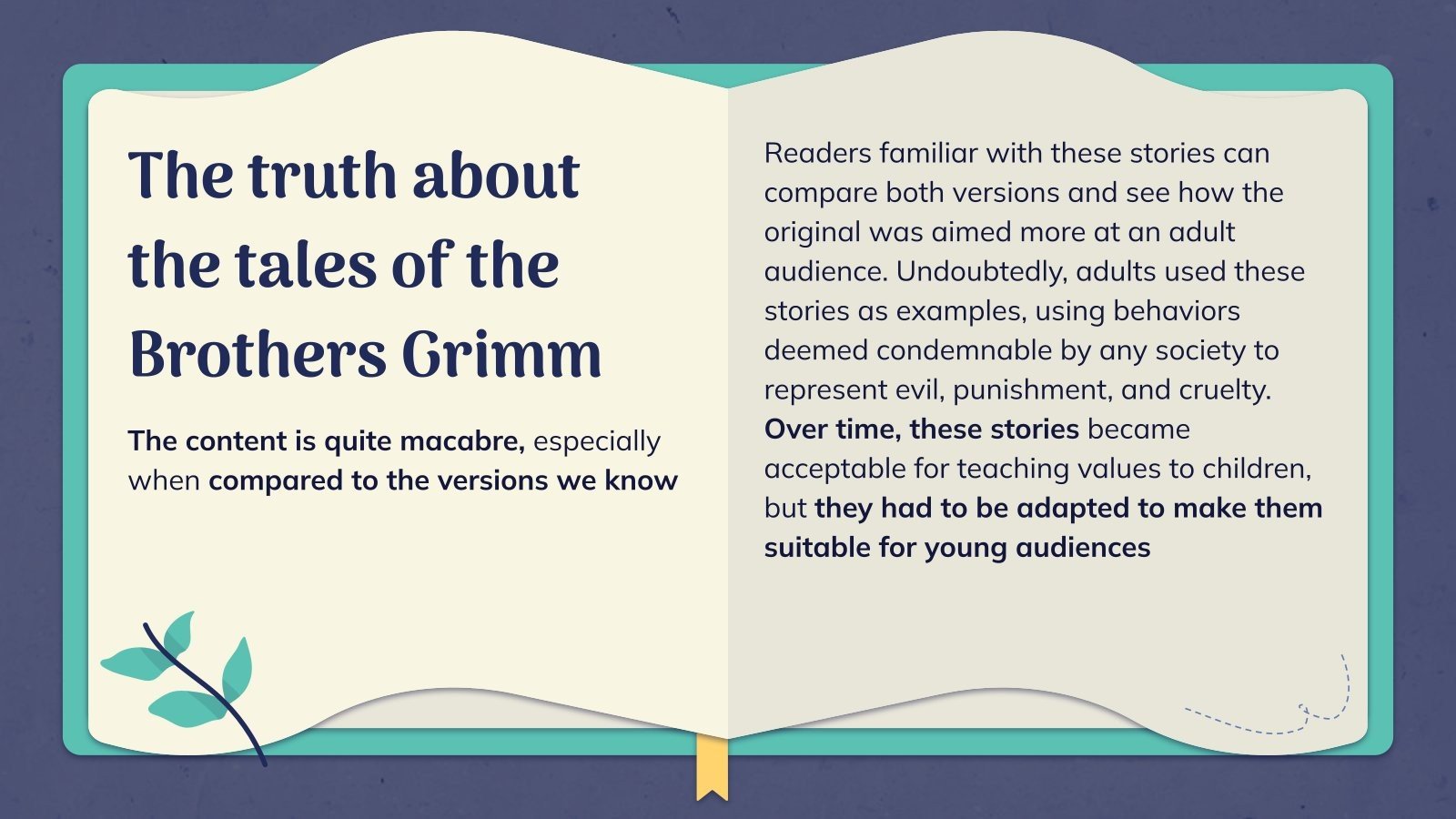 Grimm Brothers' Fairy Tales Presentation