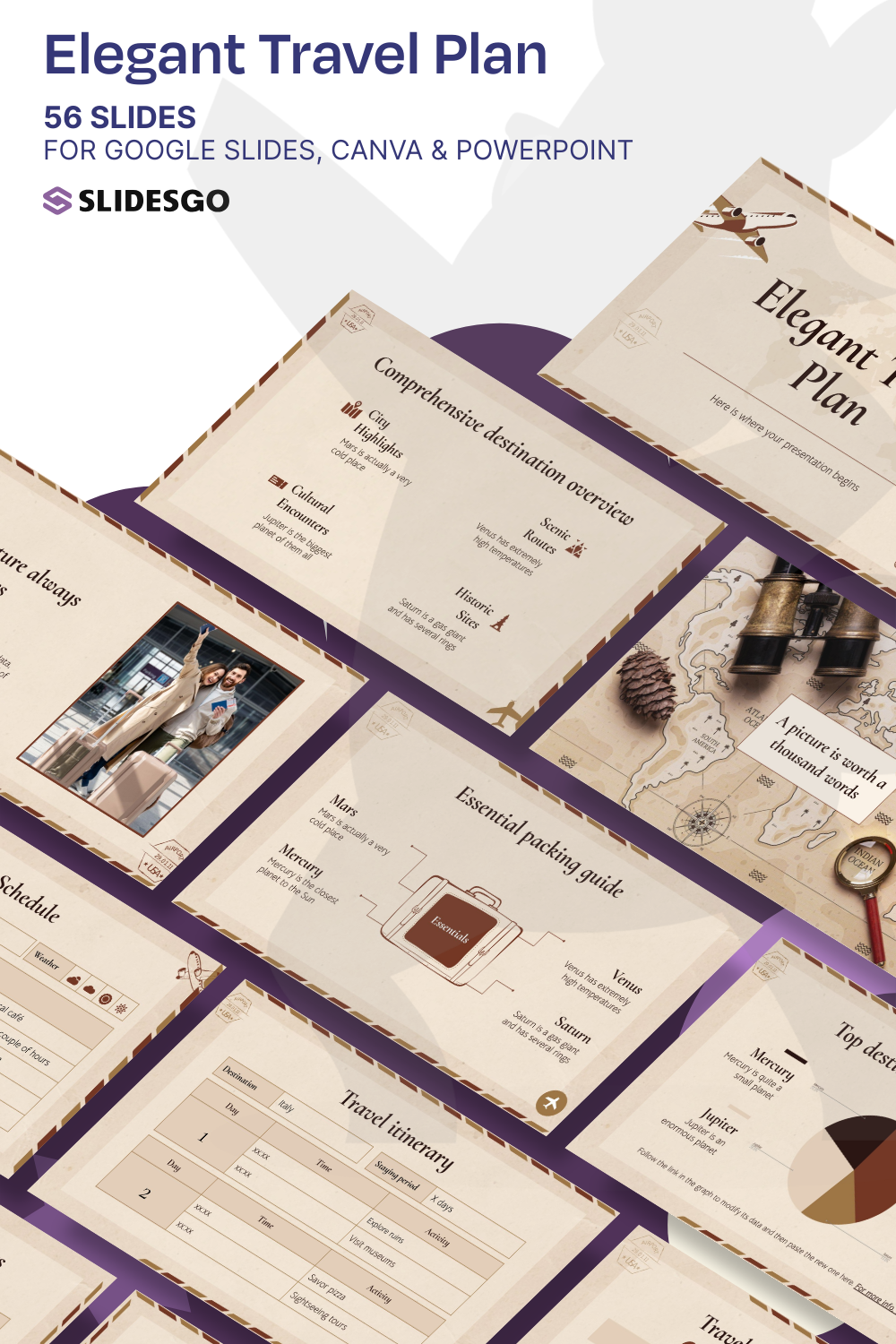 Elegant Travel Plan Presentation