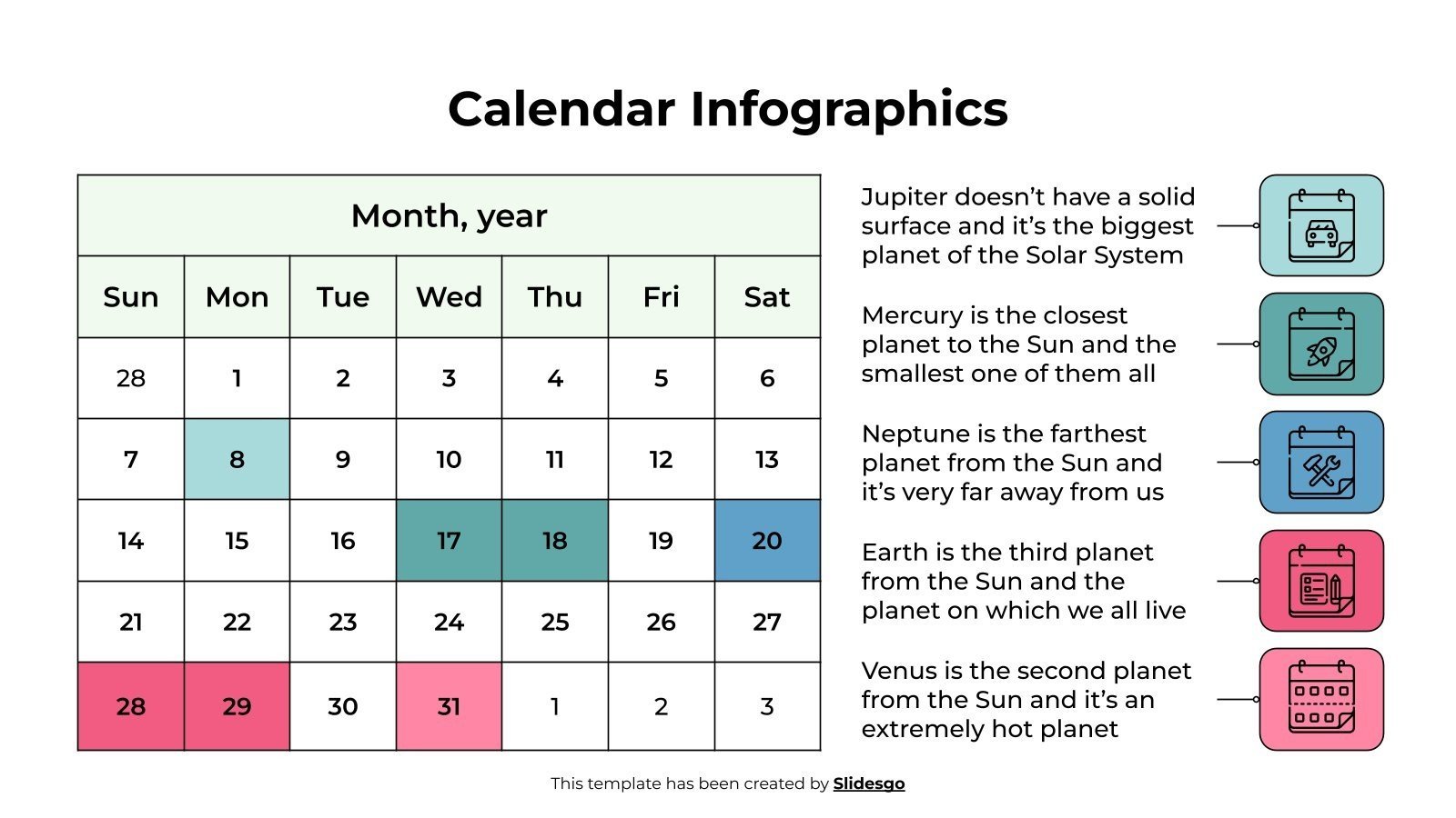 Calendar Infographics Presentation