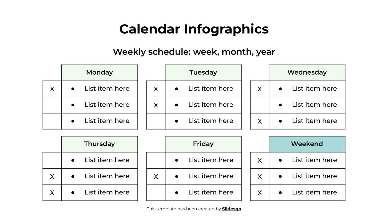 Calendar Infographics Presentation
