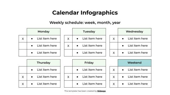 Calendar Infographics Presentation