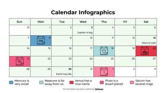 Calendar Infographics Presentation