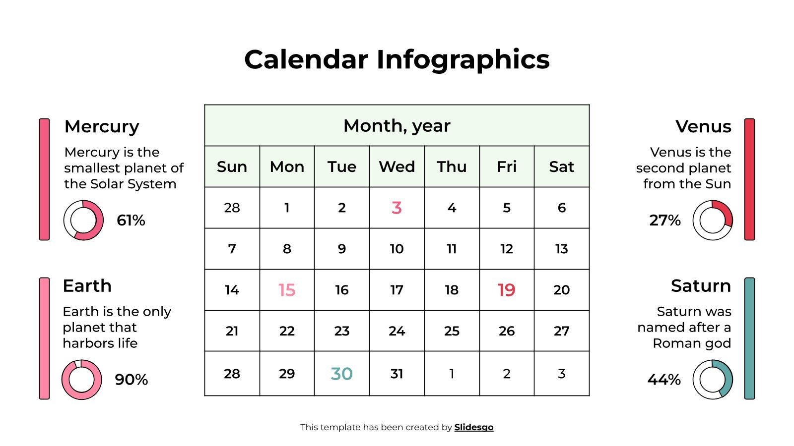 Calendar Infographics Presentation