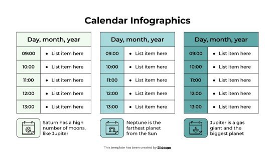 Calendar Infographics Presentation