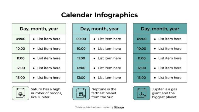 Calendar Infographics Presentation