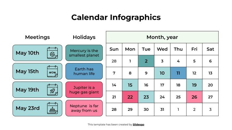 Calendar Infographics Presentation