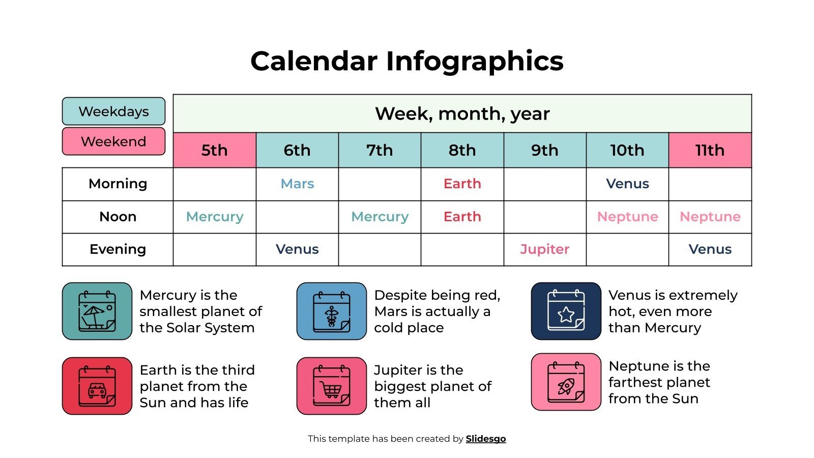 Calendar Infographics Presentation