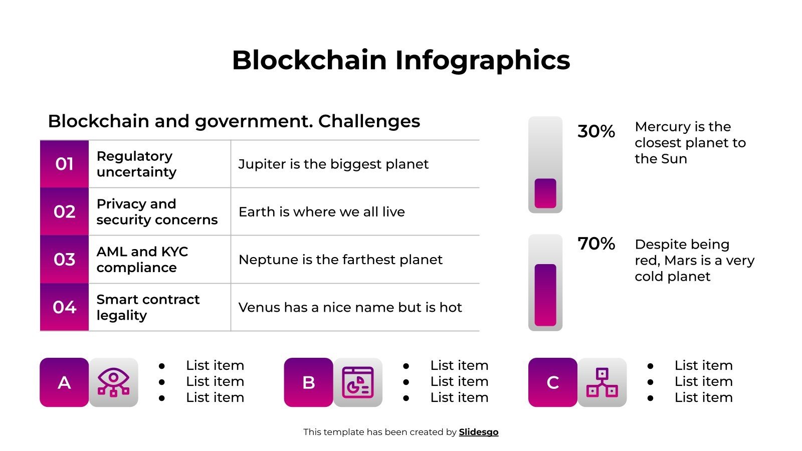 Blockchain Infographics Template