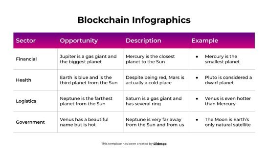 Blockchain Infographics Template