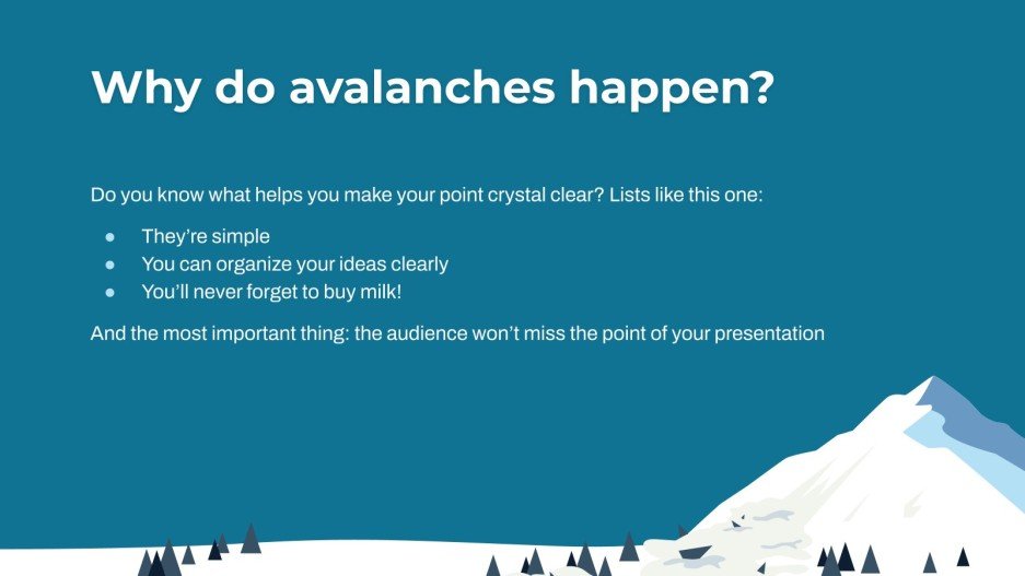 Natural Disasters: Avalanche Presentation