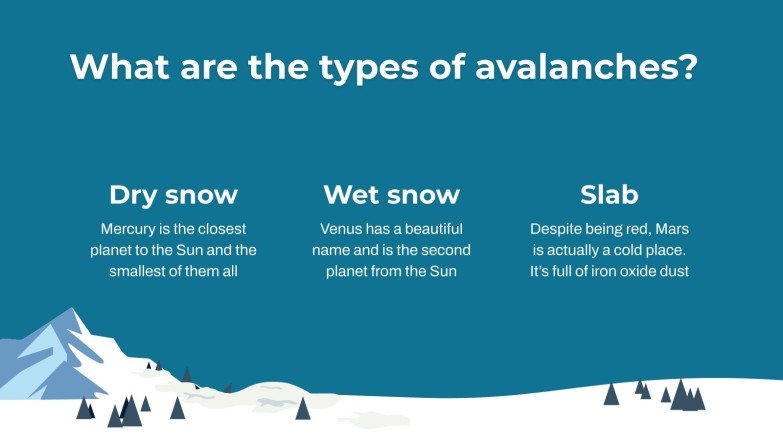 Natural Disasters: Avalanche Presentation