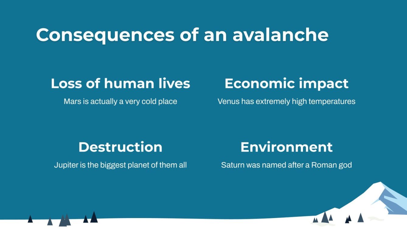 Natural Disasters: Avalanche Presentation