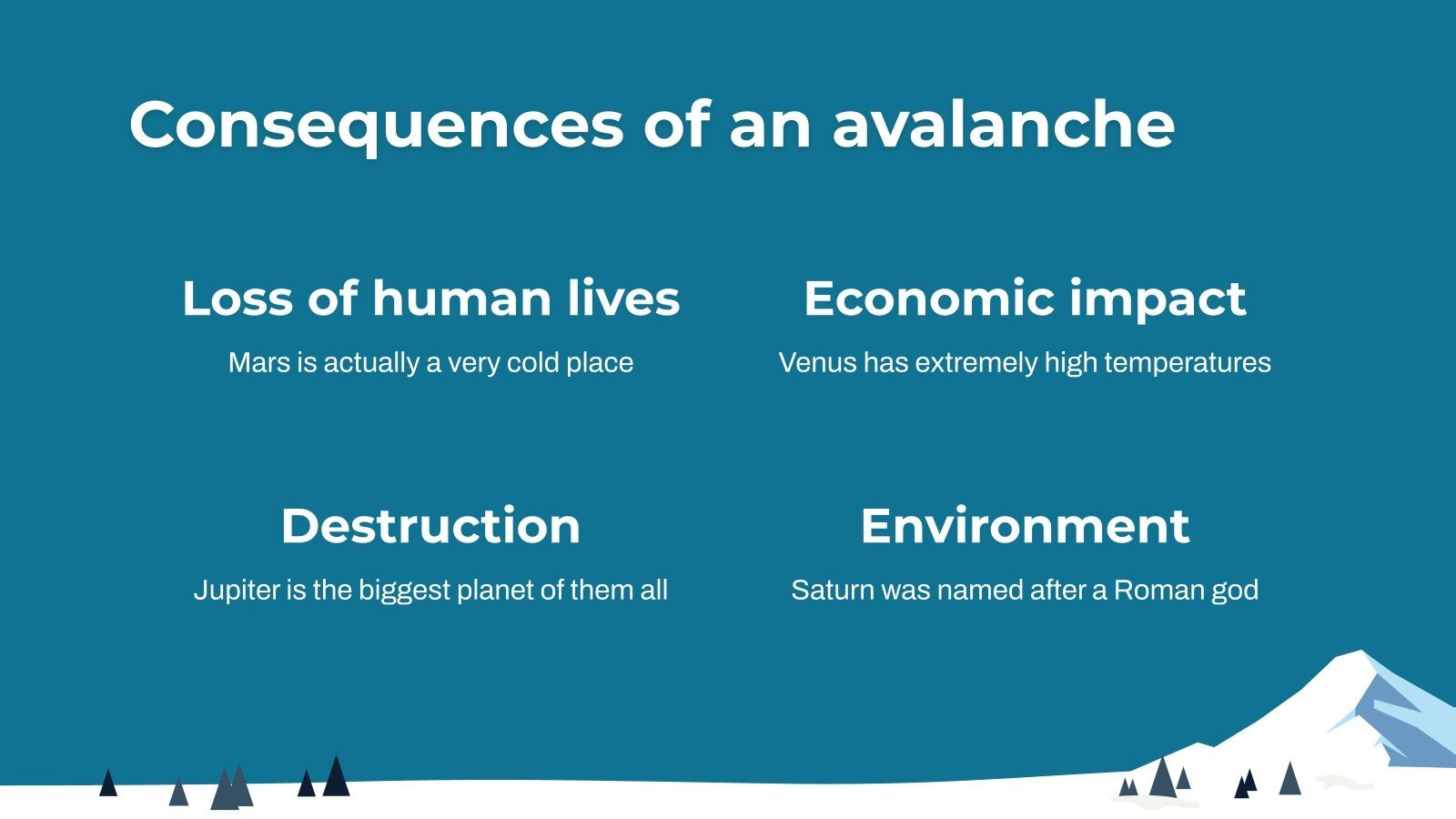 Natural Disasters: Avalanche Presentation