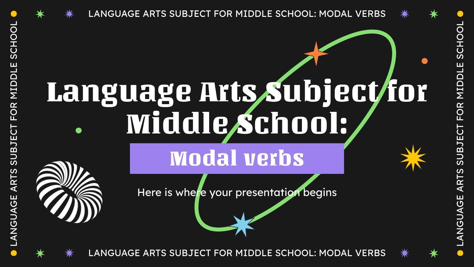 Plantillas gratuitas de Google Slides y PPT sobre gramática