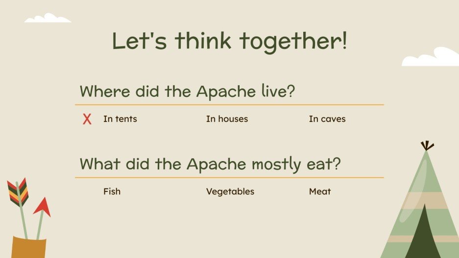 History Subject Activities: Apache Tribe Presentation