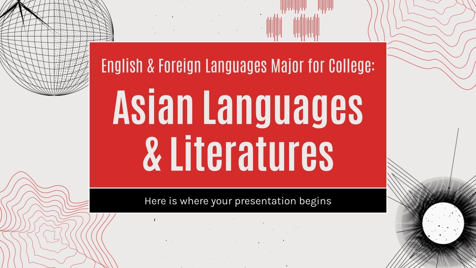 English & Foreign Languages: Asian Languages & Literatures