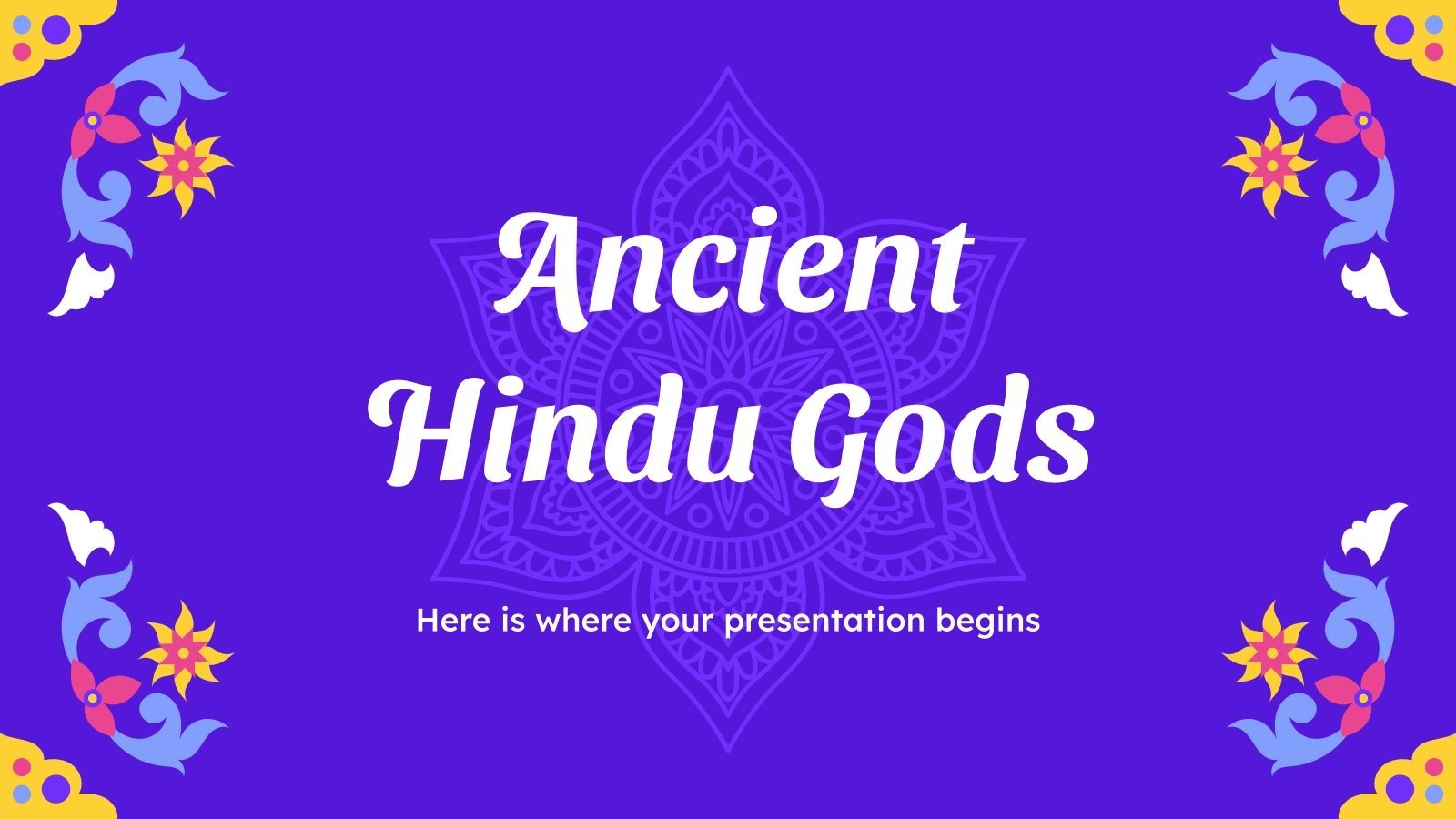 Free templates about Hinduism for Google Slides & PowerPoint