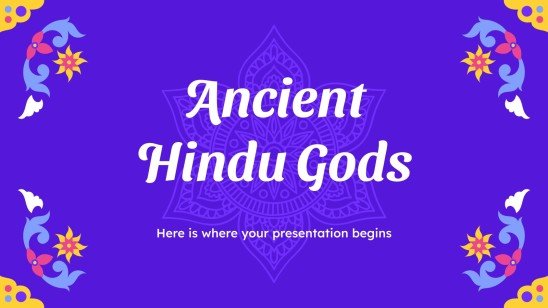 Free templates about Hinduism for Google Slides & PowerPoint