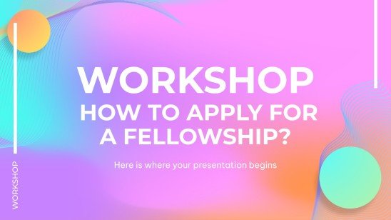 Free rainbow style Google Slides and PPT templates