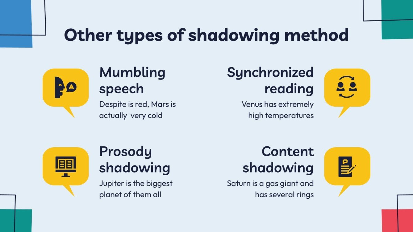 Foreign Language Subject for High School: Speech Shadowing