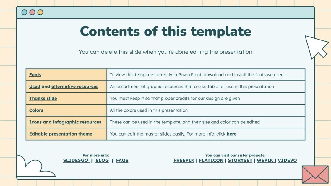 Cute Pastel Interface Newsletter Presentation
